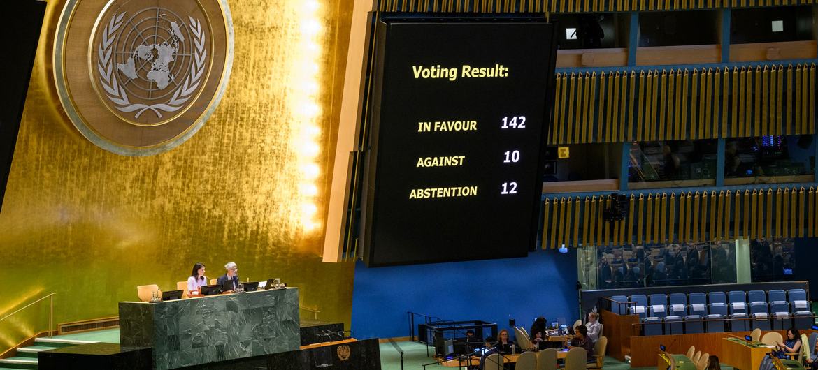General Assembly endorses New York Declaration on two-State solution between Israel and ...